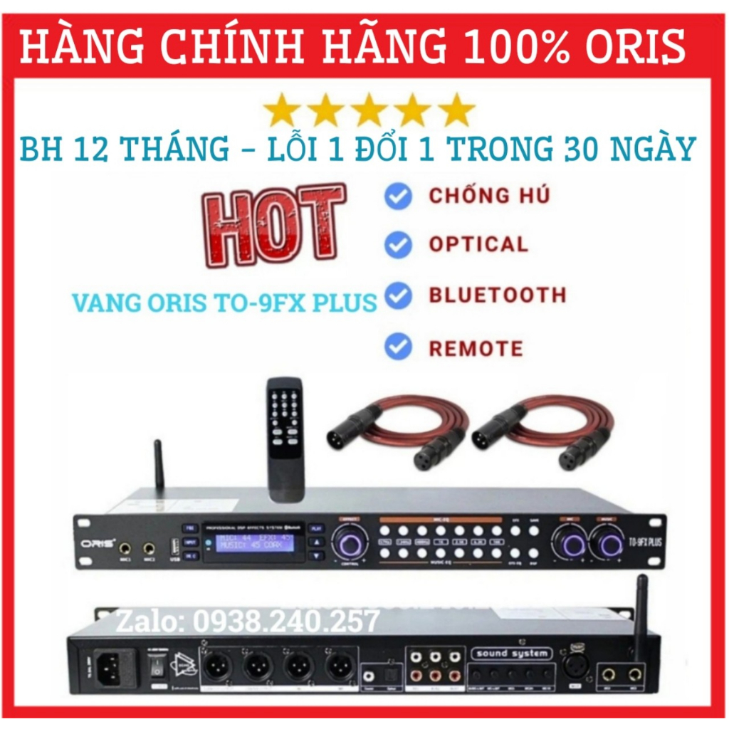 Vang số lai cơ chính hãng Oris TO-9FX PLUS, Bộ xử lý tín hiệu âm thanh ...
