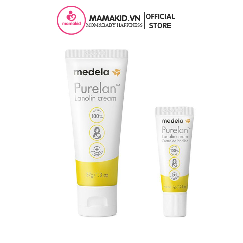 Kem nứt đầu ti Medela Purelan lanolin 7g, kem ti purelan 37g, kem bôi ...