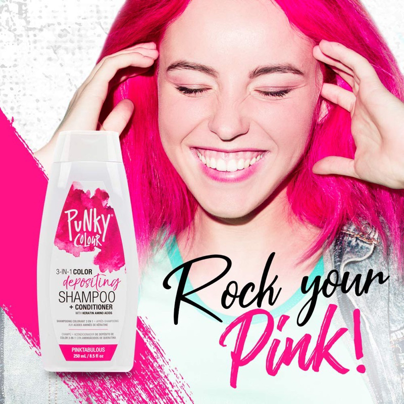 Dầu gội 3in1 COLOUR DEPOSITING SHAMPOO & CONDITIONER Punky Colour giữ ...