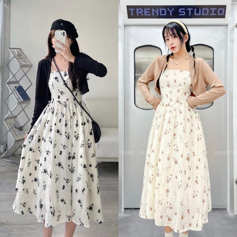 Set 2 món cực xinh có tăng đơ điều chỉnh dây váy - GB21 - Janna house ...