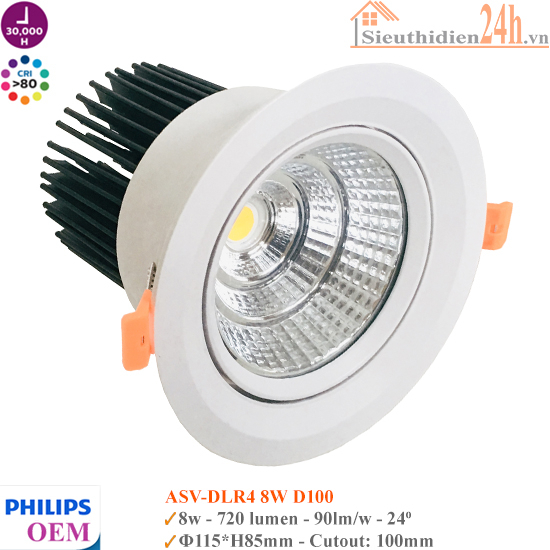 [PHILIPS OEM] ĐÈN LED SPOTLIGHT CHIP COB CHÍNH HÃNG PHILIPS 8W,12W GÓC ...