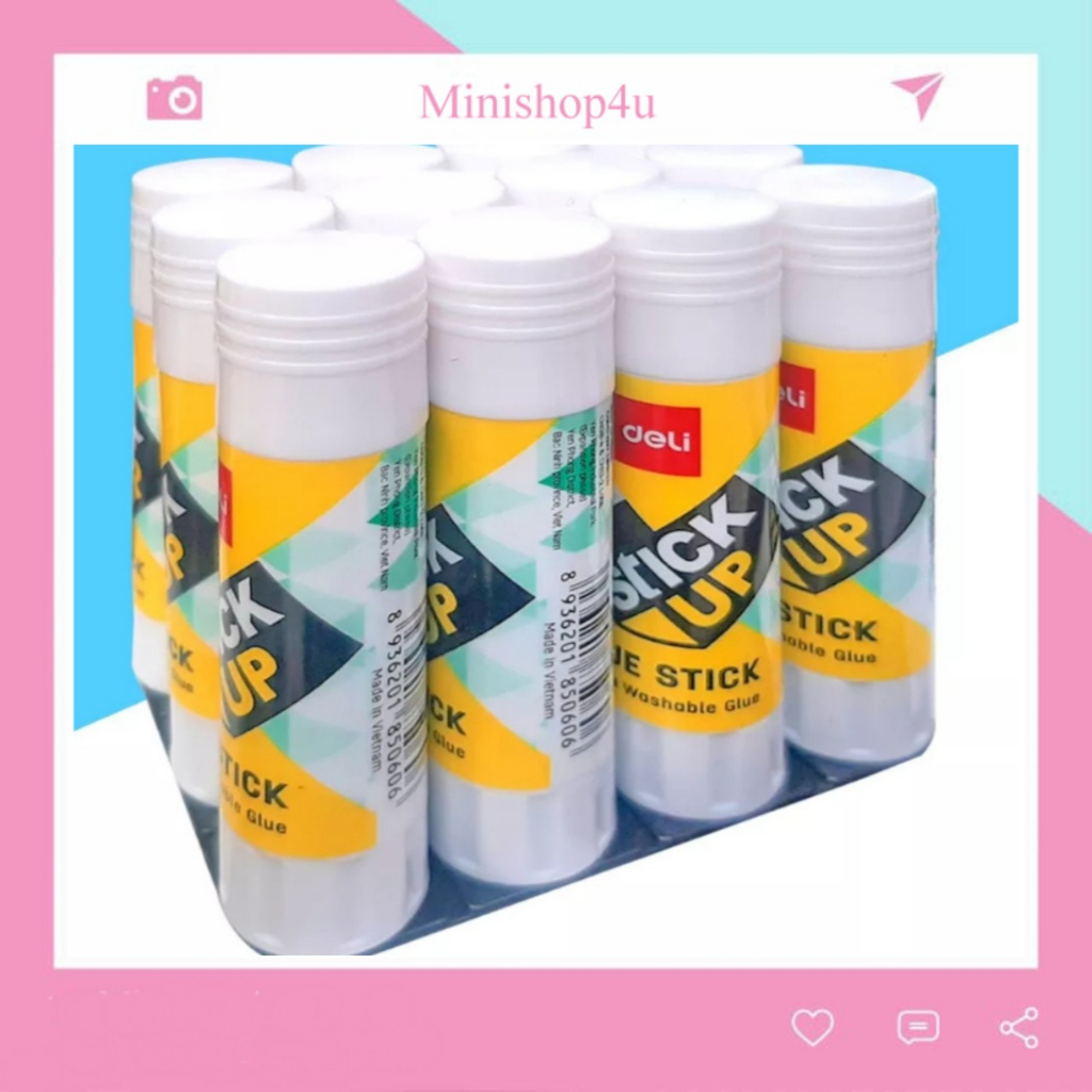 Keo hồ dán giấy thủ công dạng thỏi khô DELI 7101 (lẻ 1 lọ) | Shopee ...