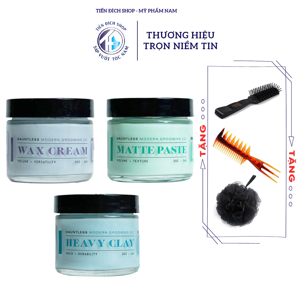 [CHÍNH HÃNG] Sáp vuốt tóc Dauntless Wax Cream, Heavy Hold, Matte Paste ...
