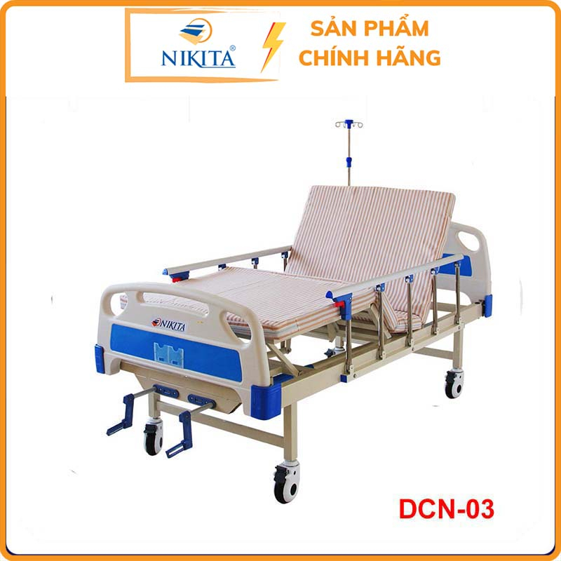 Giường bệnh y tế đa chức năng - nâng đầu, nâng chân, có chổ để bô - NIKITA DCN03 | Shopee Việt Nam