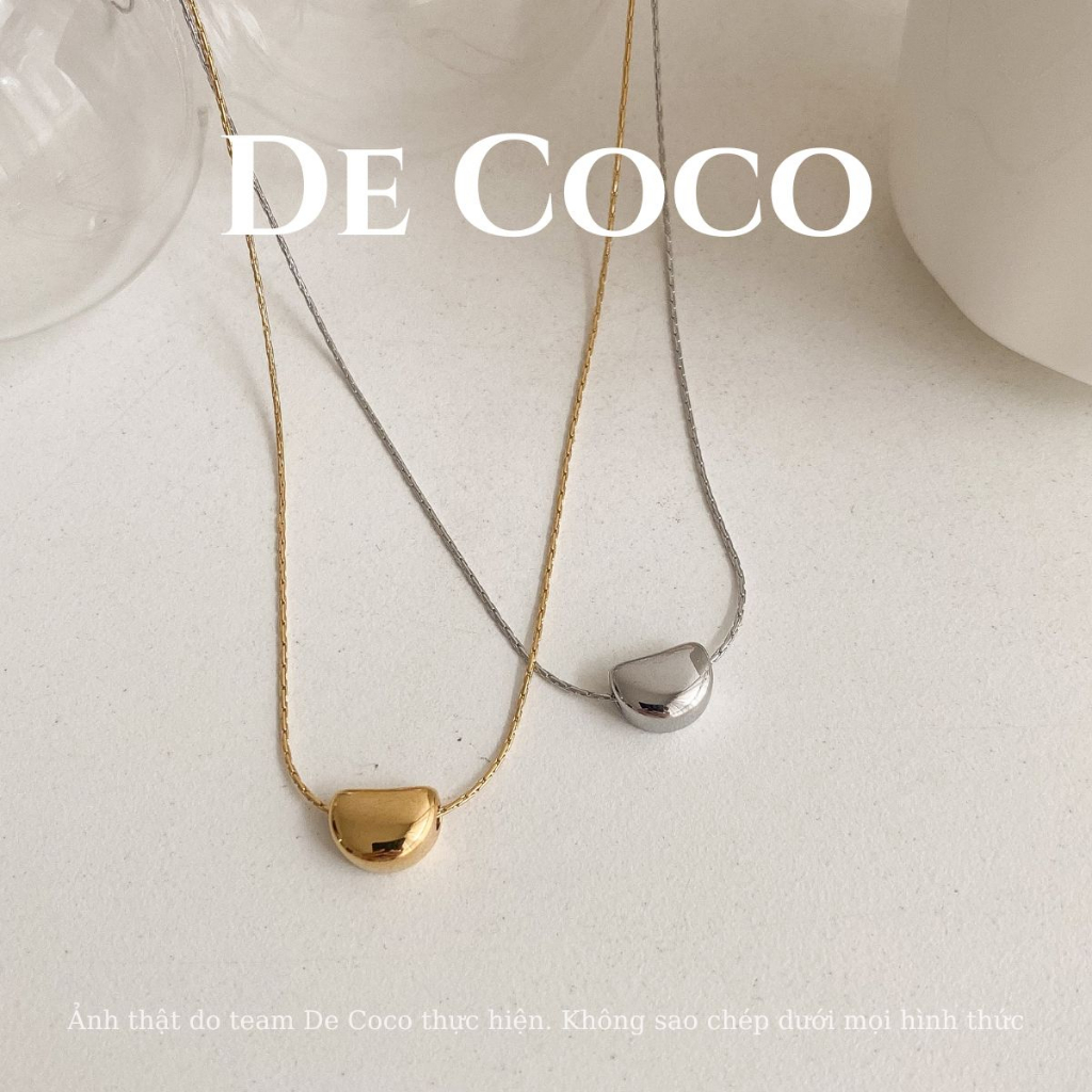 Dây chuyền nữ DECOCO ACC Lucky Bean hình hạt đậu may mắn DECOCO ...