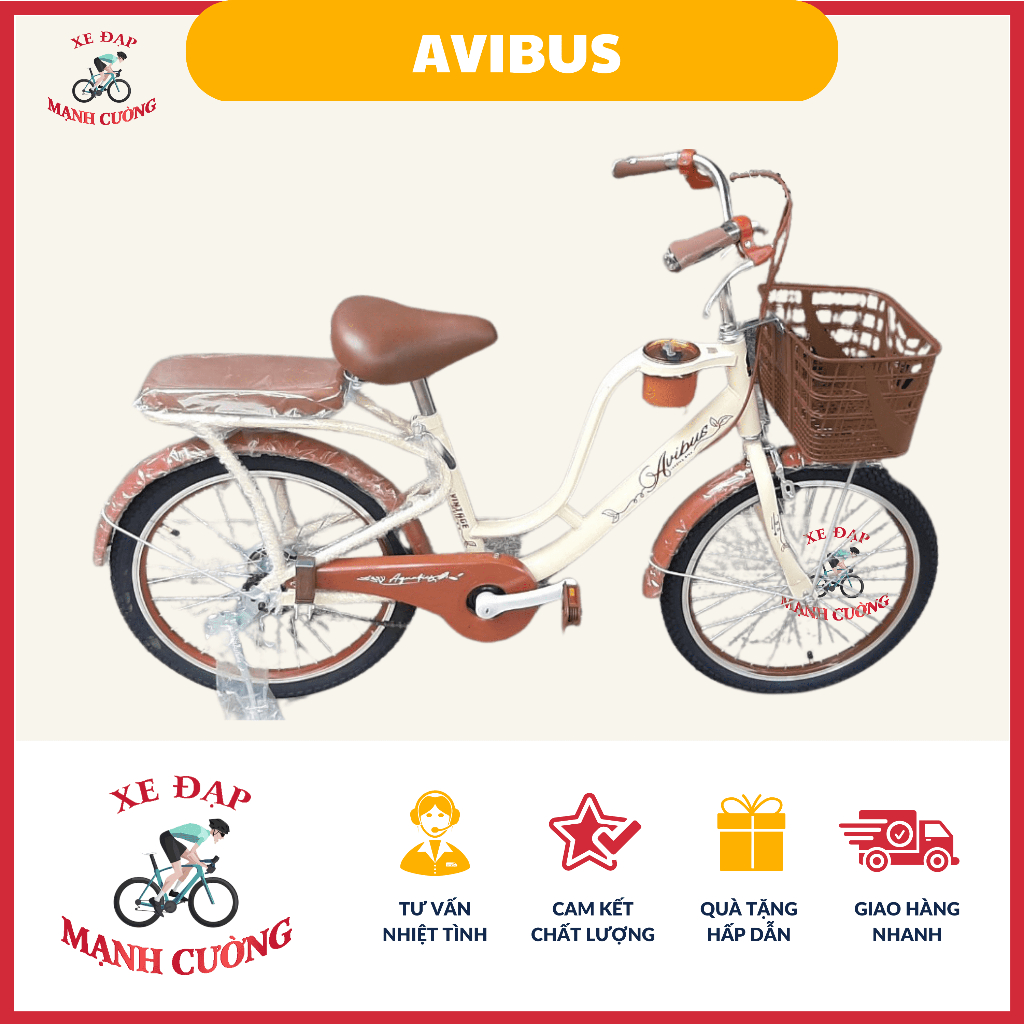 Xe Đạp Avibus Mini Cho Nữ Cao Cấp Cỡ 20 inch Kiểu Dáng Hiện Đại, Nhỏ ...