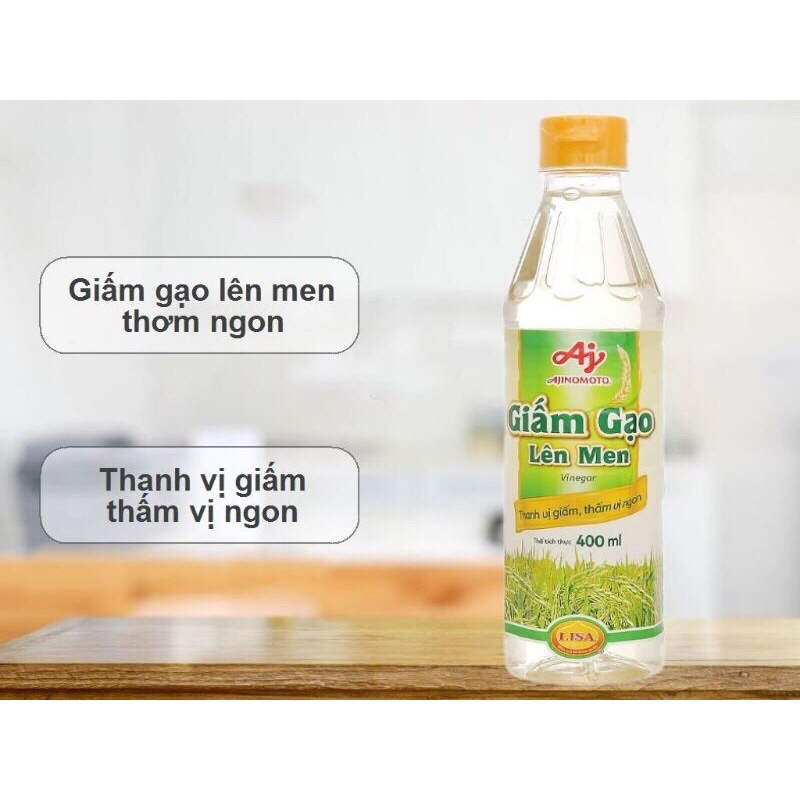 GIẤM GẠO LÊN MEN LISA - AJINOMOTO CHAI 400ML | Shopee Việt Nam