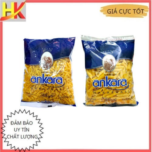 Mì Ý Nui Ống Penne Ankara Gói 500G, Mì Ý, Nui Xoắn/Nui Ống Xéo Nhập ...