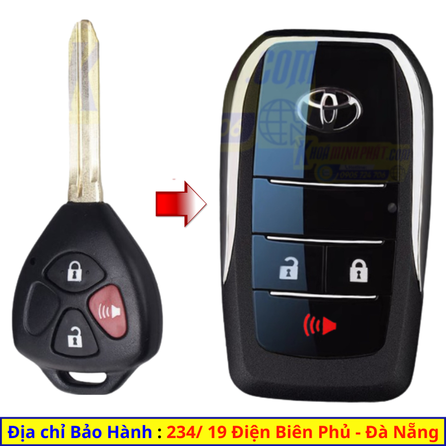 Vỏ Chìa Khoá Độ Gập Xe Toyota Innova Camry Vios Fotuner V702 | Shopee ...