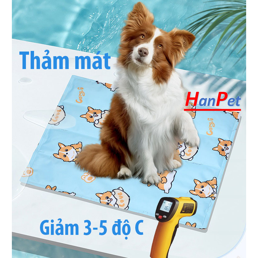 Thảm mát cho thú cưng Super Cool – Đệm gel lạnh chống nóng cho chó mèo ...