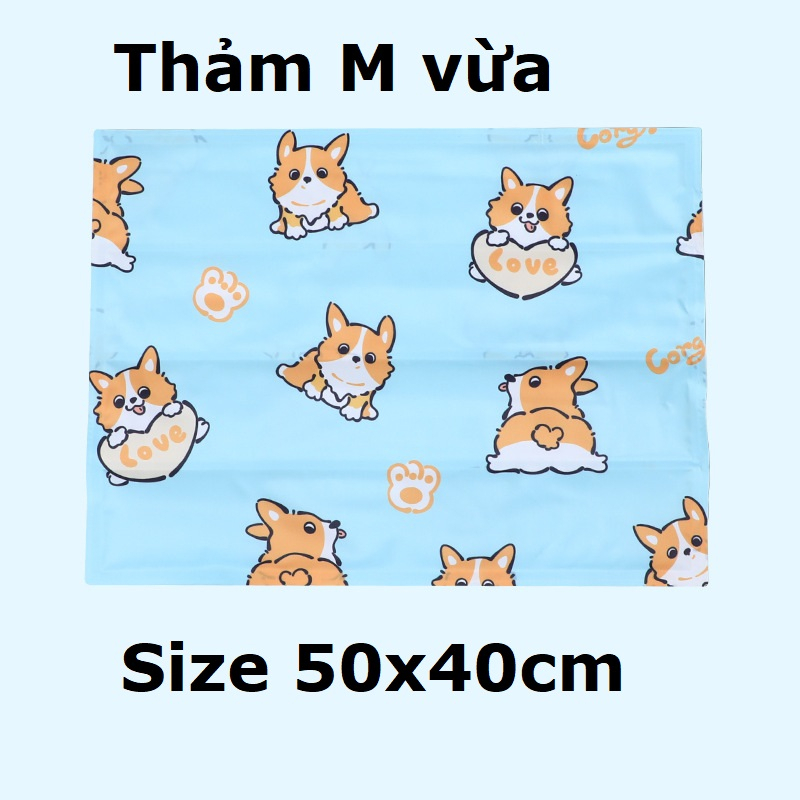 Thảm mát cho thú cưng Super Cool – Đệm gel lạnh chống nóng cho chó mèo ...