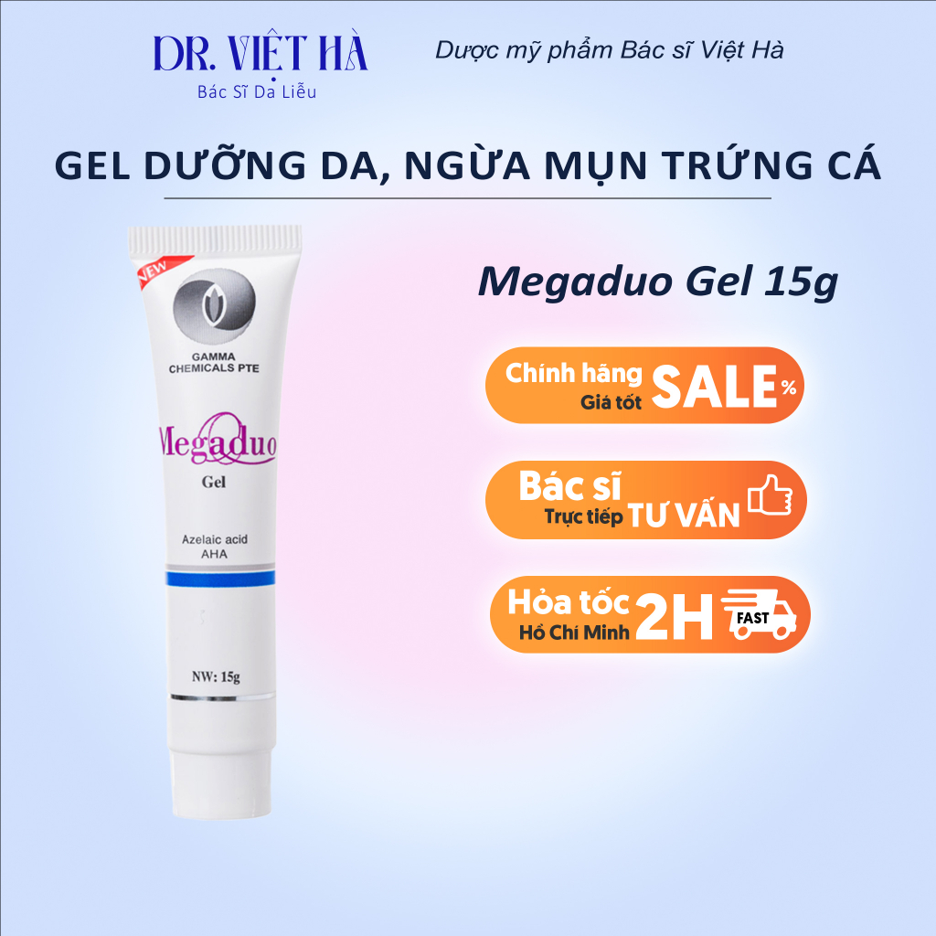 Megaduo Gel Giúp Dưỡng Da Ngừa Mụn Trứng Cá Và Ngừa Sẹo Thâm Do Mụn để