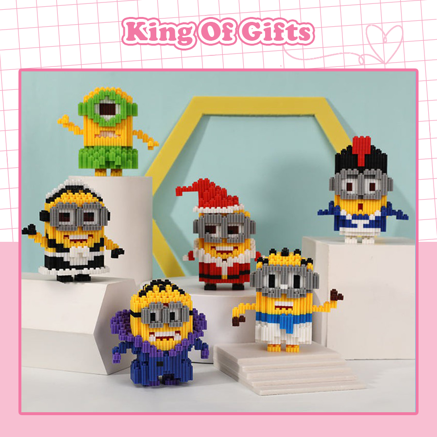 Đồ chơi lắp ráp mini minions xếp hình lắp ráp thông minh 3D cho bé ...