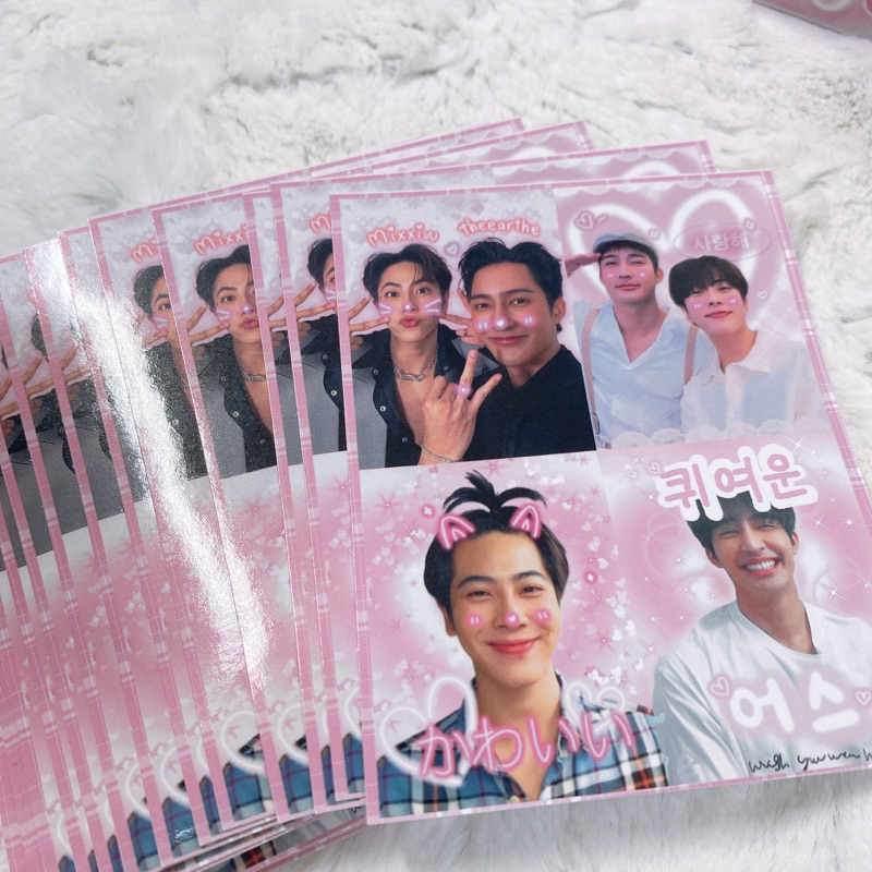 STICKER TẤM GMMTV EARTHMIX- IN TRỰC TIẾP TẠI HÀN QUỐC | Shopee Việt Nam