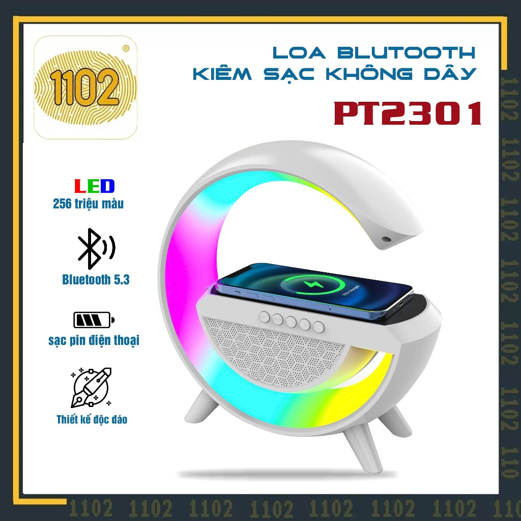 Loa Bluetooth Decor Kiêm Sạc Không Dây BT2301 - Led Theo Nhạc, Sạc ...