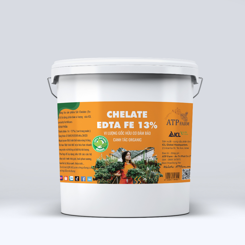 ATP Farm - CHÍNH HÃNG : Thùng 20Kg Phân bón vi lượng Sắt Chelate Fe 13 ...