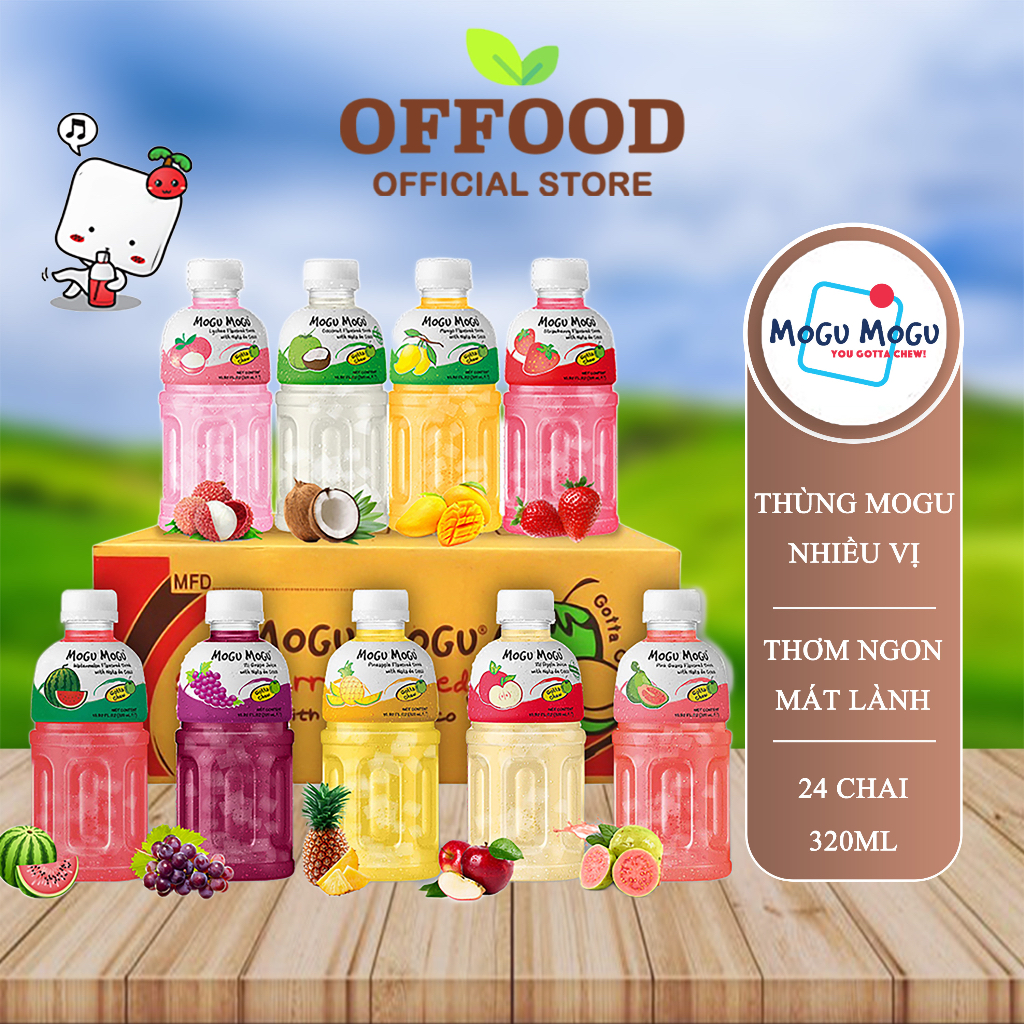 [THÙNG] Nước Thạch Dừa MOGU MOGU - 24 Chai 320ML | Shopee Việt Nam
