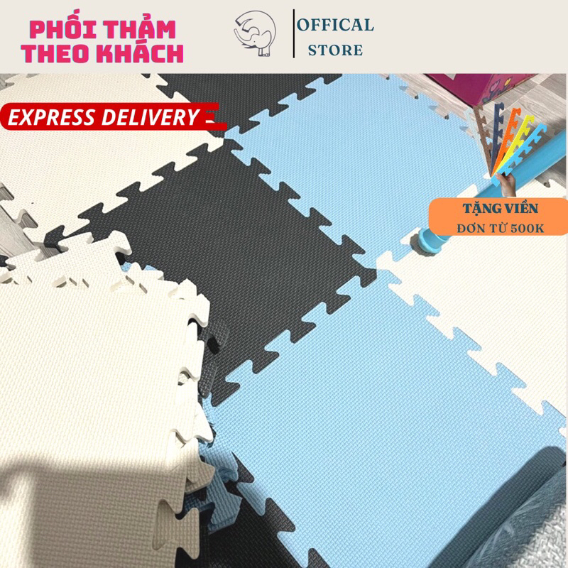 [DUMBO MAT] MIẾNG LẺ TRƠN Thảm xốp ghép thông minh DUMBO MAT trẻ em 32* ...