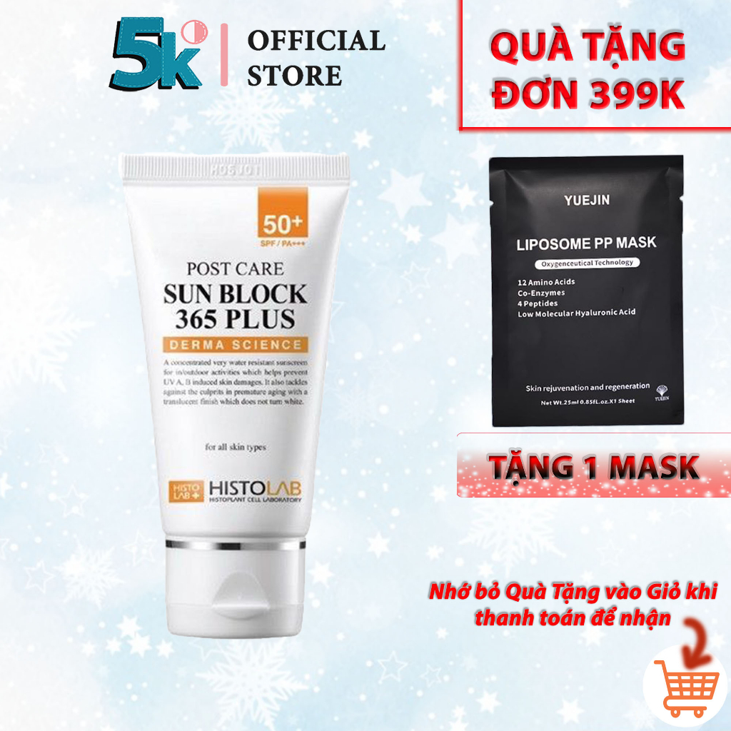 Kem Chống Nắng Vật Lý HISTOLAB Sun Block 365 Plus SPF50+/ PA+++ 50ml | Shopee Việt Nam