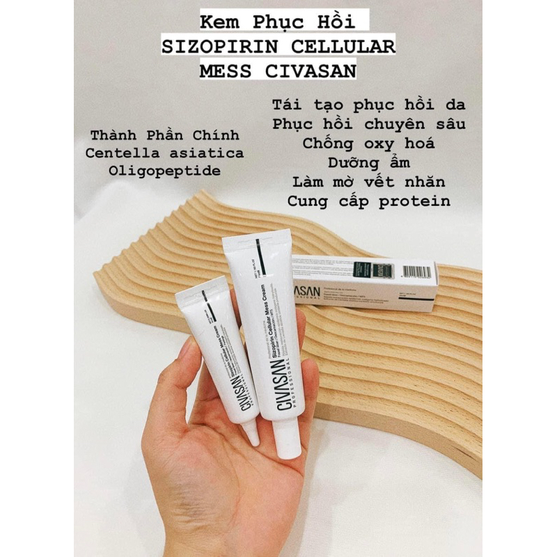 Civasan Mess Cream - Kem dưỡng phục hồi da nhạy cảm, mỏng yếu 35ml ...
