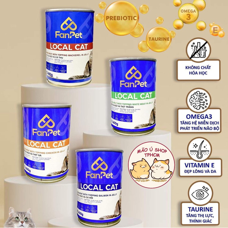 PATE LOCAL CAT LON 400G - PATE CHO MÈO TỪ 3 THÁNG TUỔI | Shopee Việt Nam