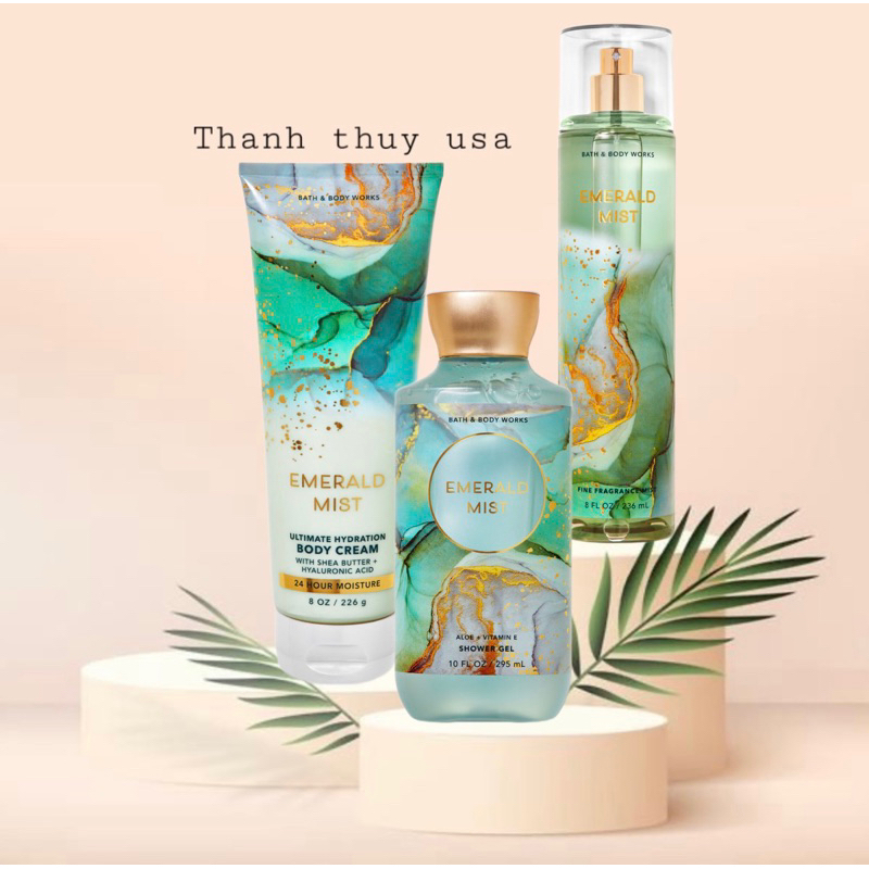 [ Emerald Mist ] Bộ Sản Phẩm Sữa Tắm - Lotion - Xịt Thơm Body Mist Toàn ...