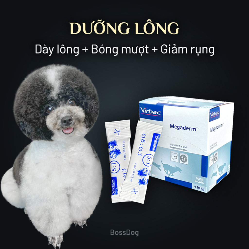 Virbac Megaderm Vitamins dưỡng da và lông chó | Chuyên cún mới cạo lông ...