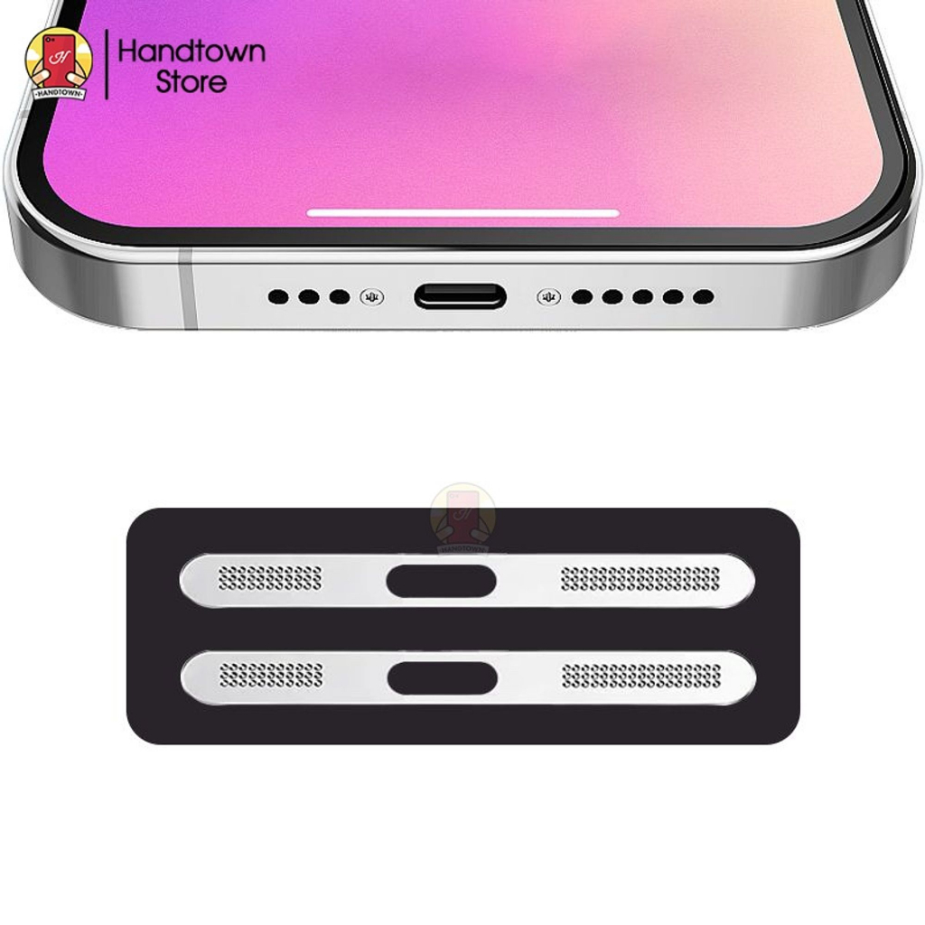 Combo 2 Miếng Dán Lỗ Loa Chống Bụi Kim Loại Lưới cho iPhone 12 13 14 ...