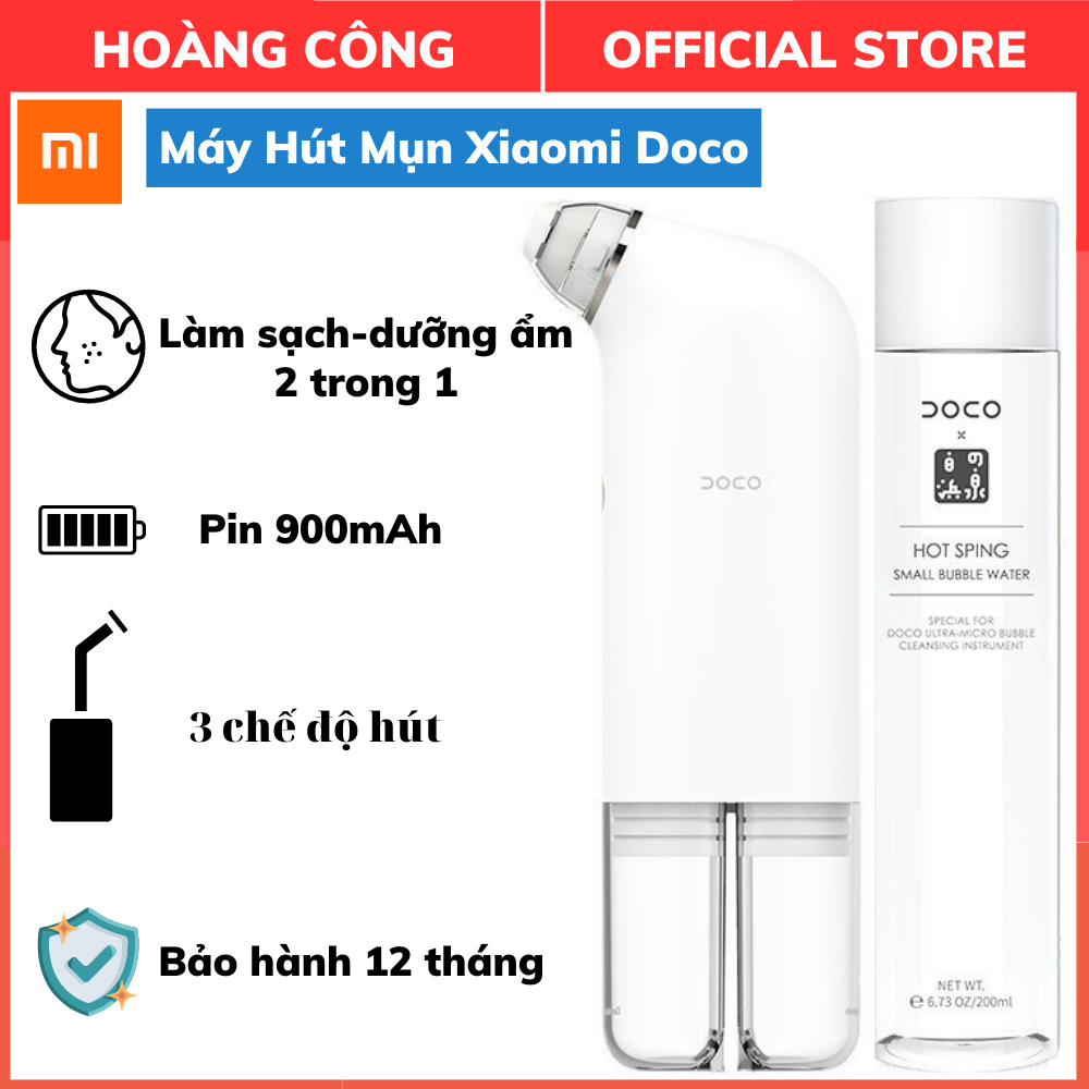 Máy Hút Mụn Xiaomi DOCO Đa Năng Thế Hệ Mới, Hút Mụn Đầu Đen, Mụn Cám, Làm sạch dưỡng da tích hợp ...