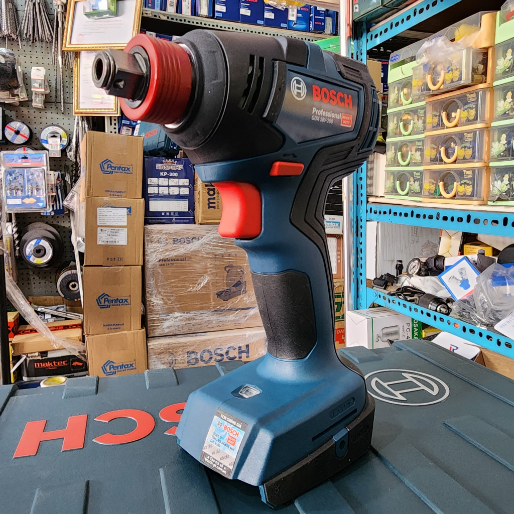 [CHÍNH HÃNG] Máy siết Bulong dùng pin BOSCH GDX 18V-200 (SOLO) | Shopee ...