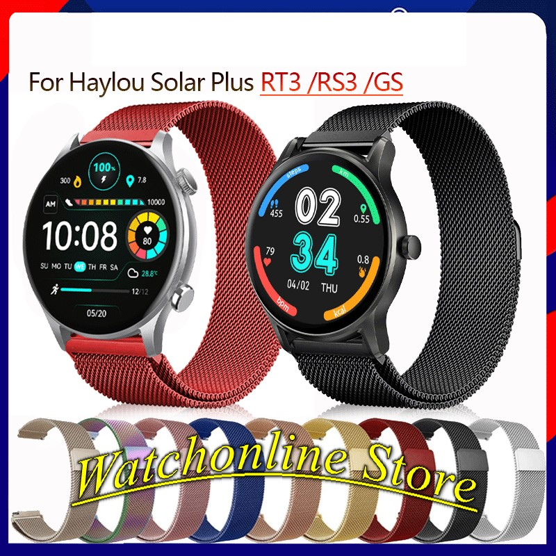 Dây đeo khóa nam châm cho Haylou Solar Plus RT3, Haylou RS3 ,Haylou GS ...