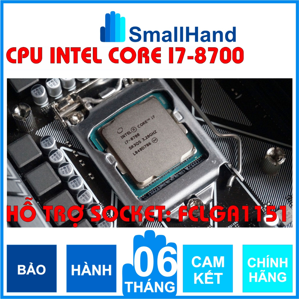 CPU Intel Core i7-8700 | 3.20GHz up to 4.60GHz | 6 lõi 12 luồng | 12MB Cache | 65W | LGA 1151 ...