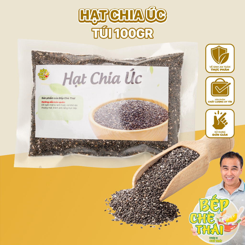 Hạt chia Úc Organic - gói 100gr - Bếp Chè Thái | Shopee Việt Nam