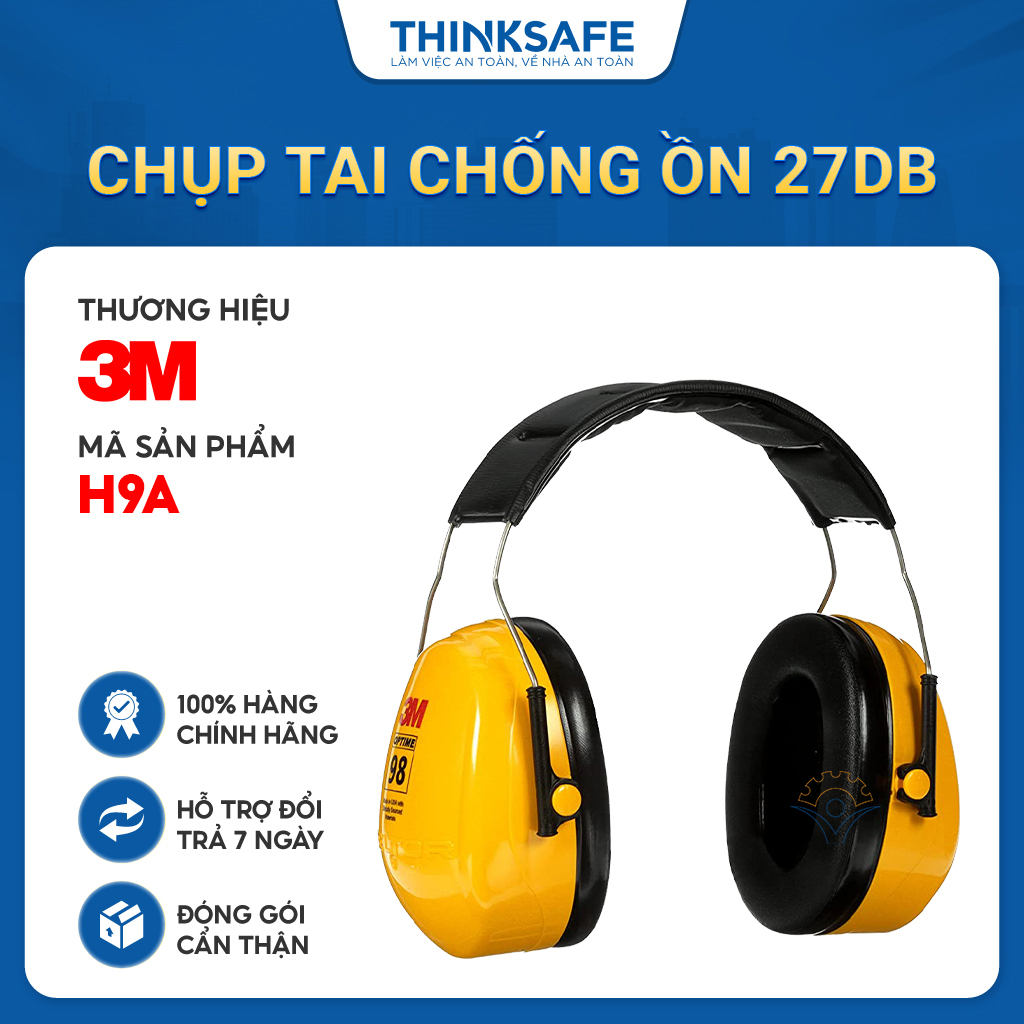 Chụp tai chống ồn 3M H9A Độ giảm ồn 25db phone chống ồn cao cấp bảo vệ ...
