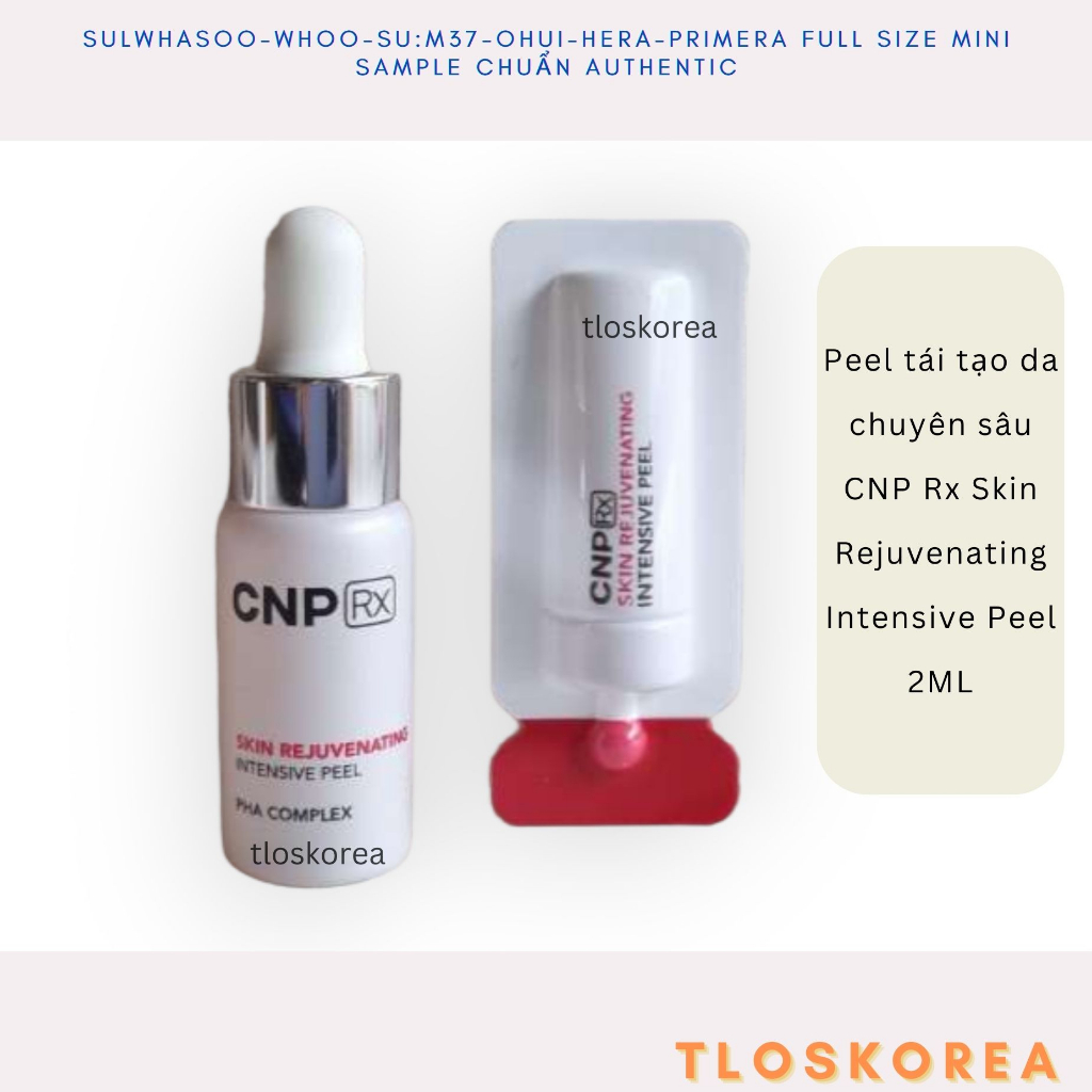 Peel tái tạo da chuyên sâu CNP Rx Skin Rejuvenating Intensive Peel 2ml ...