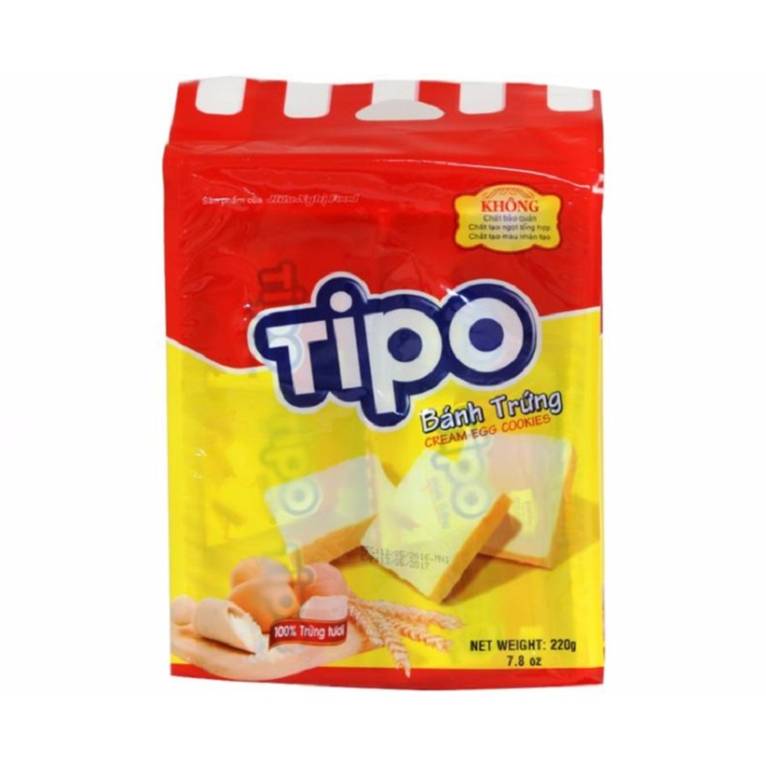 Bánh trứng Tipo Hữu Nghị gói 220g | Shopee Việt Nam