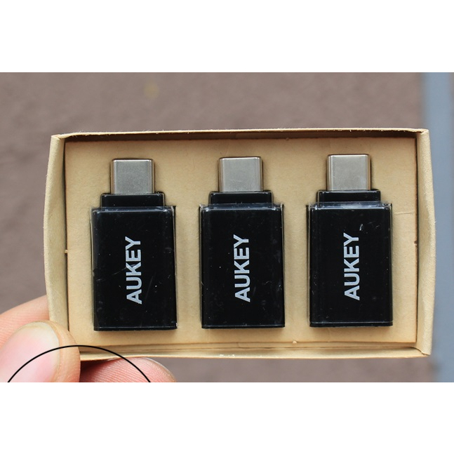 [Original] Adapter Aukey OTG USB-C to USB 3.0 | Shopee Việt Nam
