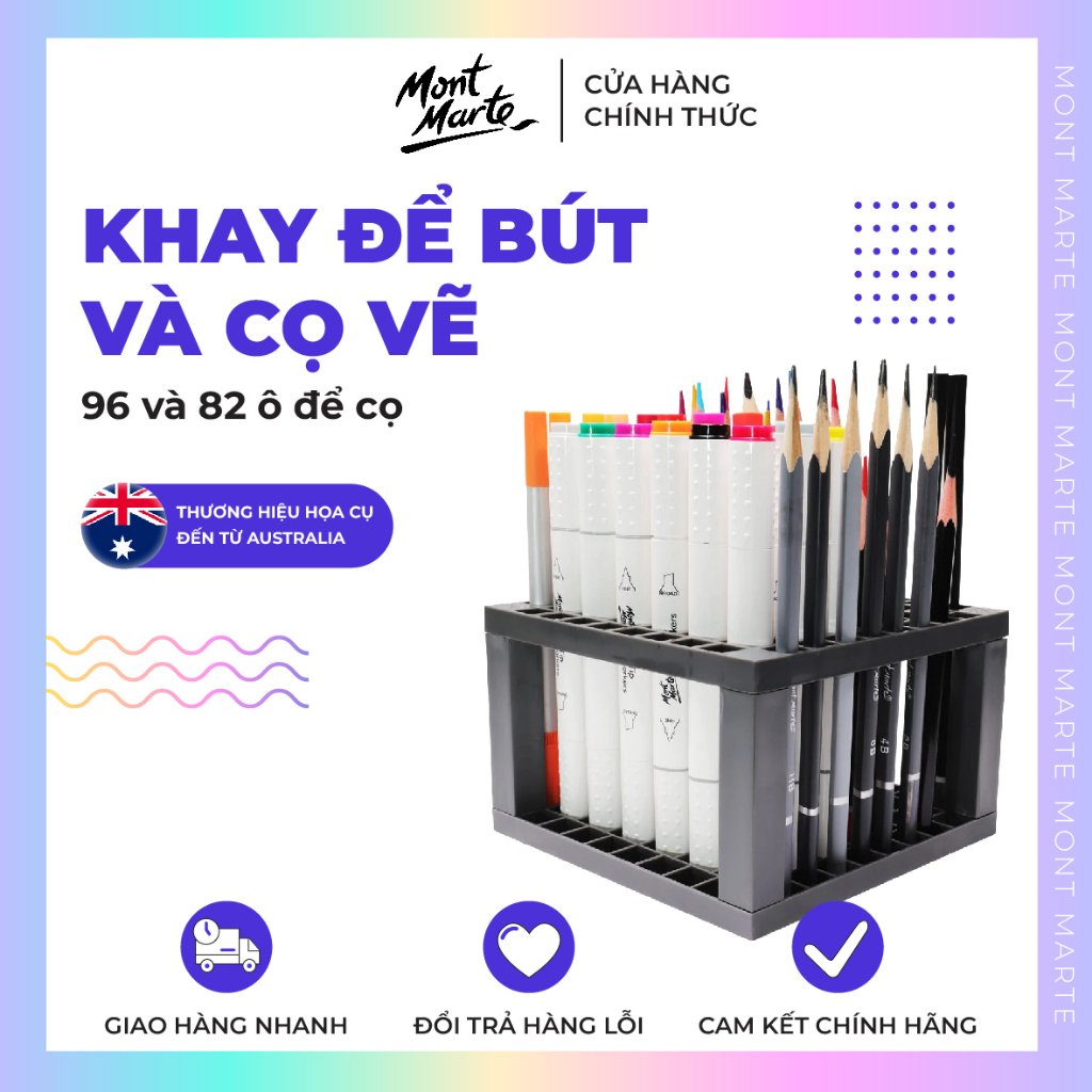 Khay Để Bút Cọ Vẽ Mont Marte - Design Studio Tidy 82,96 ngăn MAXX0040, MAXX0027 | Shopee Việt Nam