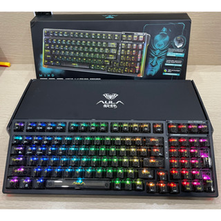 Bàn phím cơ không dây Aula F98 3-mode Hotswap Led RGB | Shopee Việt Nam