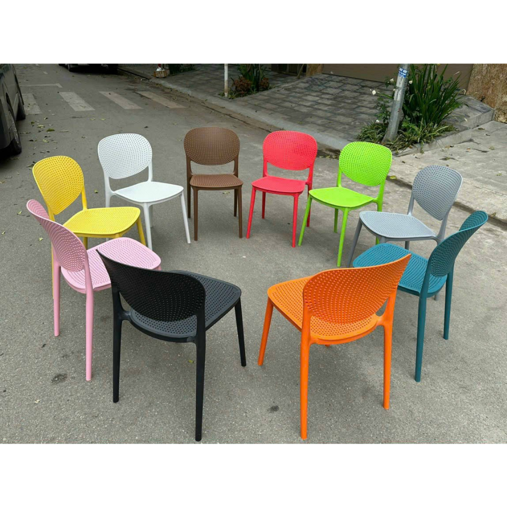 Ghế Nhựa đúc Hol Sankyo Gn1 Ghế Nhựa Đúc Sankyo Nguyên Khối Ghế Nhà Hàng Quán Cafe Trà Tranh