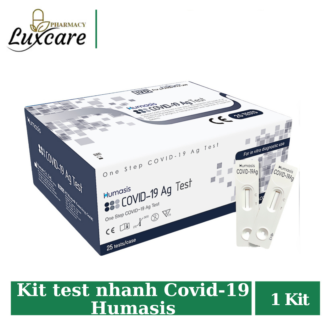 Kit Test nhanh Covid-19 Humasis chính hãng - Luxcare Pharmacy | Shopee ...