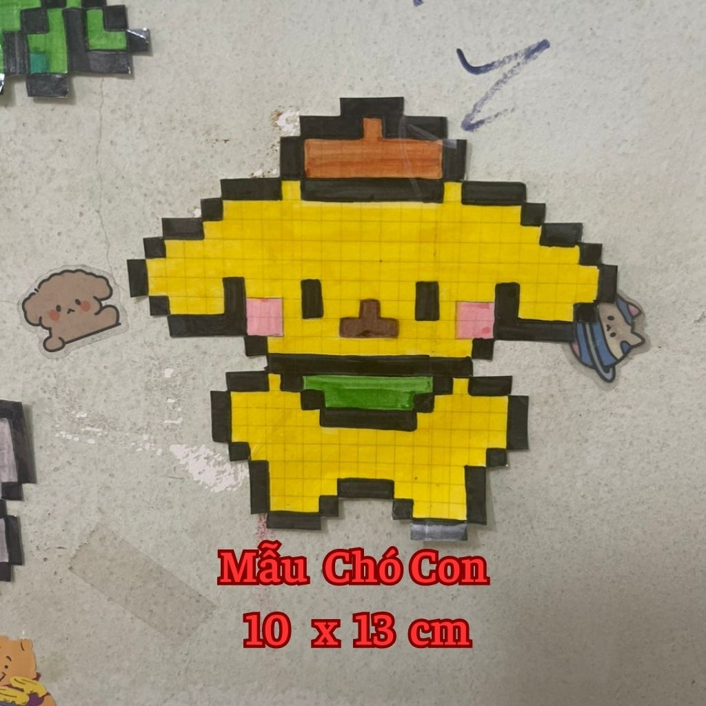 Tranh Vẽ Pixel Art Minecraft Handmade Xinh Xắn Dùng Trang Trí Tường ...
