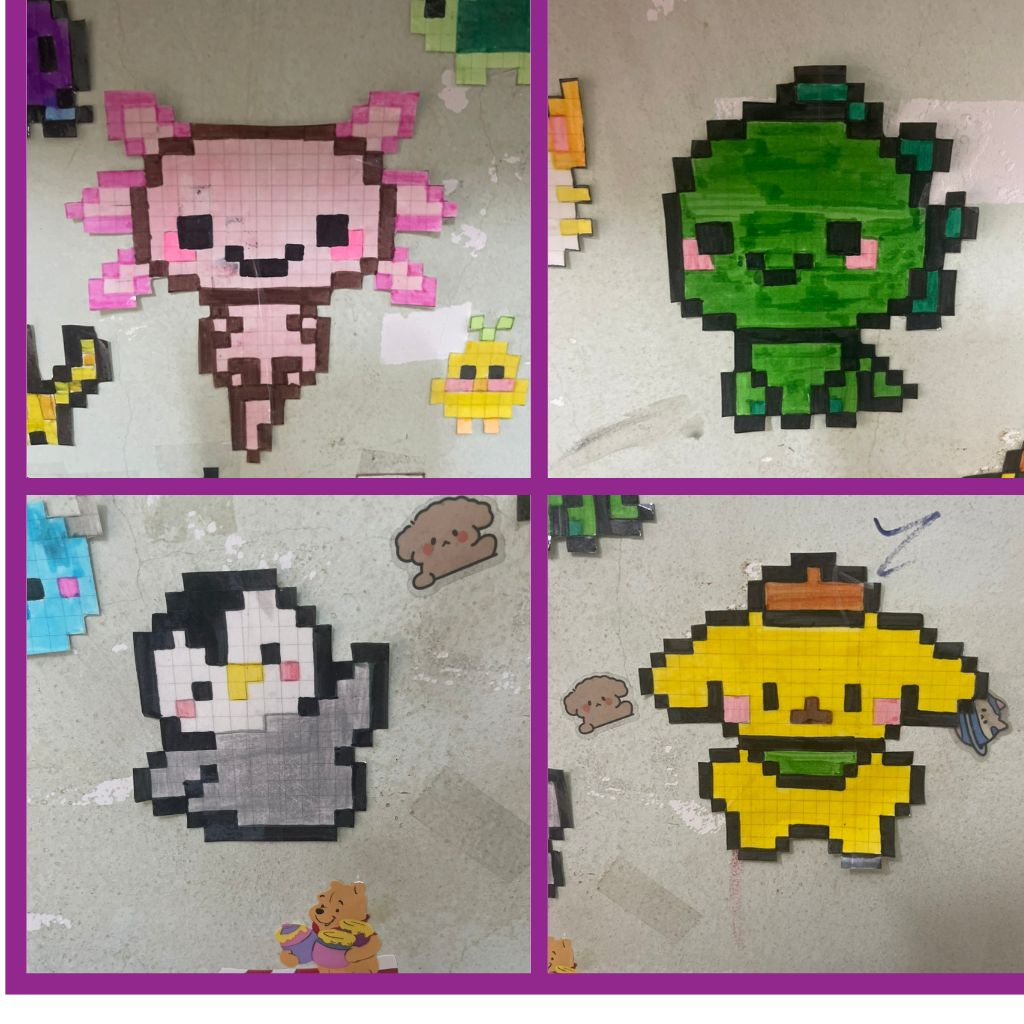 Tranh Vẽ Pixel Art Minecraft Handmade Xinh Xắn Dùng Trang Trí Tường ...