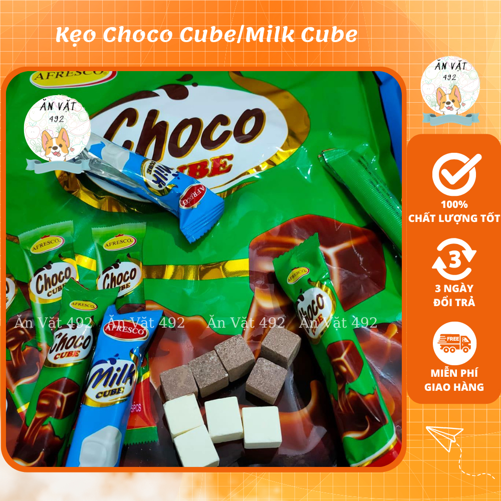 Kẹo Choco Cube/Milk Cube - Ăn Vặt 492 | Shopee Việt Nam
