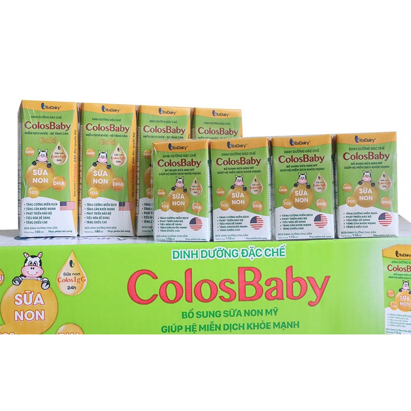 Thùng 48 hộp) Sữa bột pha sẵn Colos Baby Gold 110ml | Shopee Việt Nam