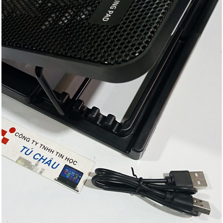 Đế tản nhiệt Laptop N99: 2 Fan 14 Cm - Có 4 nấc chỉnh độ cao - Up to 17 ...
