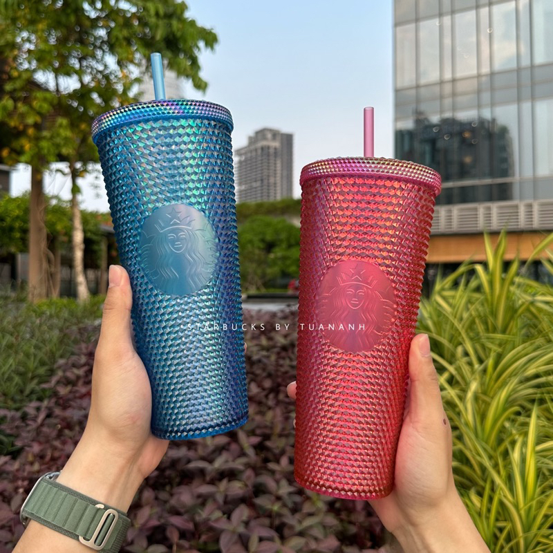 [Chính hãng] Ly Starbucks Studded Blueberry & Strawberry 710ml | Shopee ...