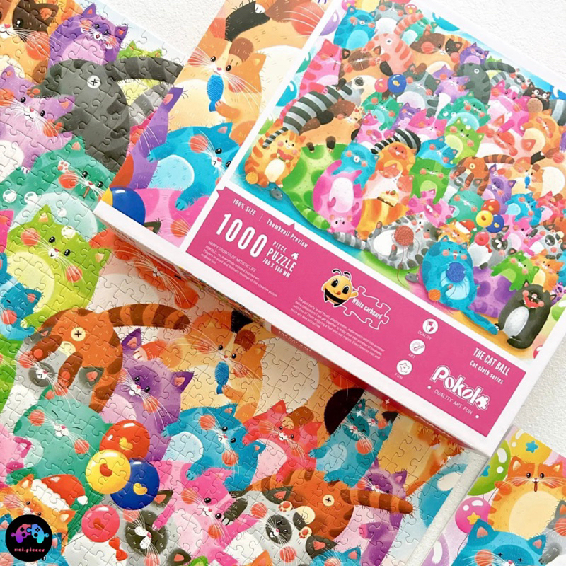 [The Cat Ball] Bộ Tranh Ghép Hình Pokolo Deluxe 1000 Mảnh Kích Thước ...