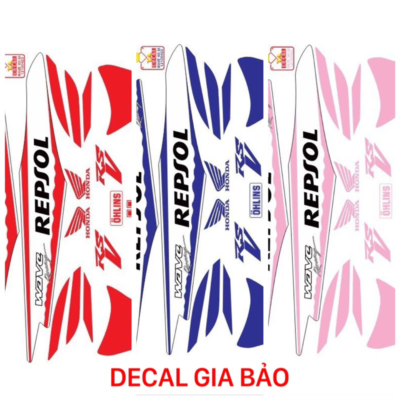 tem xe wave repsol 50-100cc hàng cao cấp 3 lớp chống xước | Shopee Việt Nam