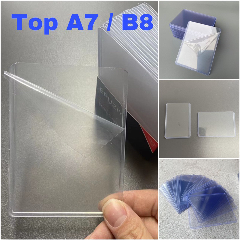 Toploader Bảo Vệ Card ảnh Kích Thước A7 B8 Decor Anime Kpop Thẻ Bài